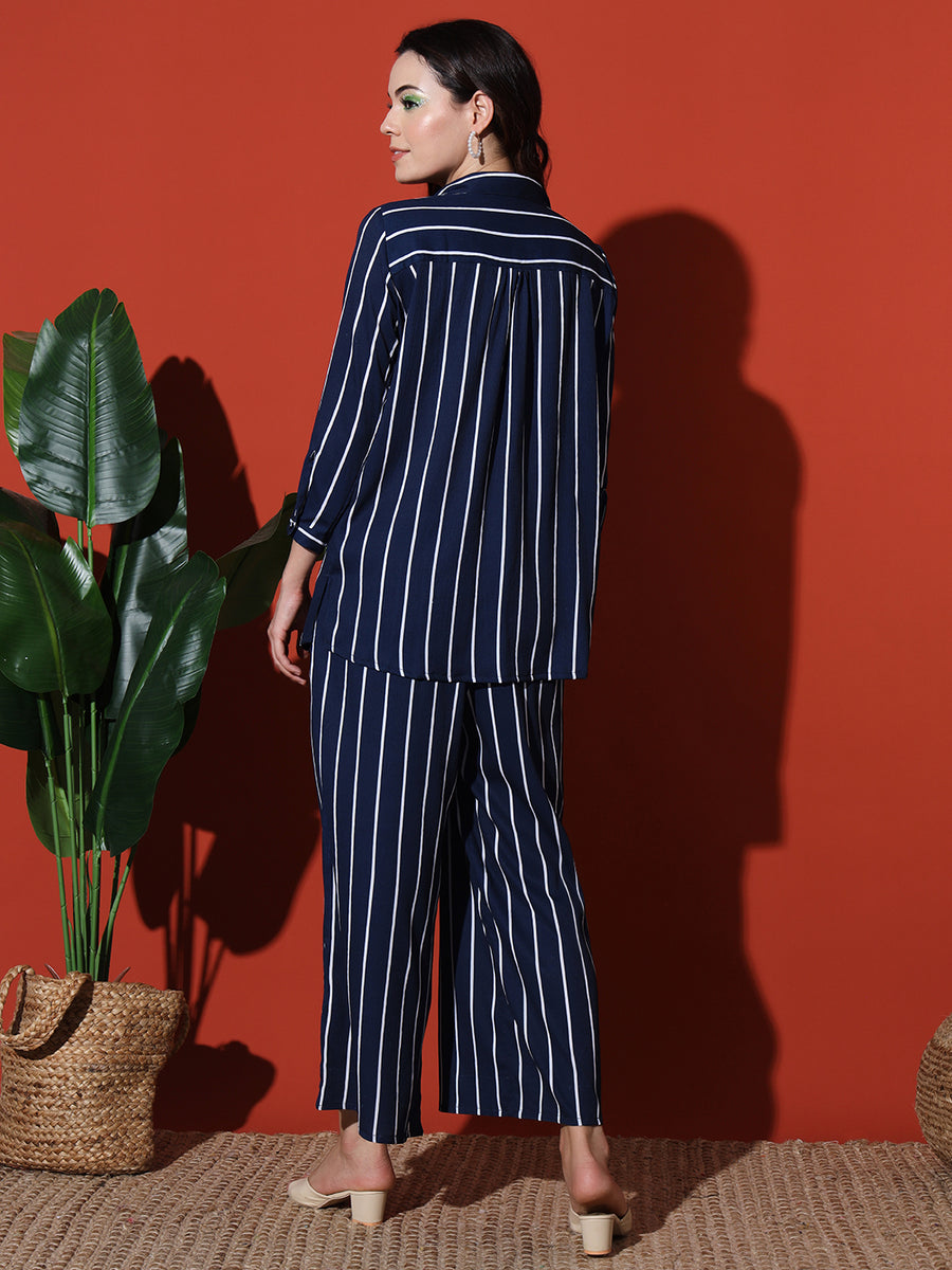 Blue ribbon Co-ord - Top Wear – Daari design